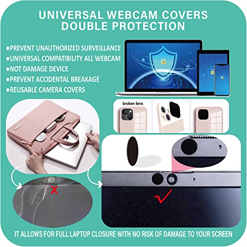 27 Pcs Nano Universal Webcam Covers - 5-Sizes for Every Size Webcam on Any Device -Reusable/Washed Multi-use β Protect Your Privacy and Prevent Lens Glass Breakage- 1 Microfiber Cleaning Cloth