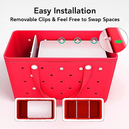AMZDOG 2PCS Divider Tray for Bogg Bag, 11.8β*8.26β Beach Bag Divider Tray Accessories for X Large Bogg Bag Help with Organizing your Bogg Bag