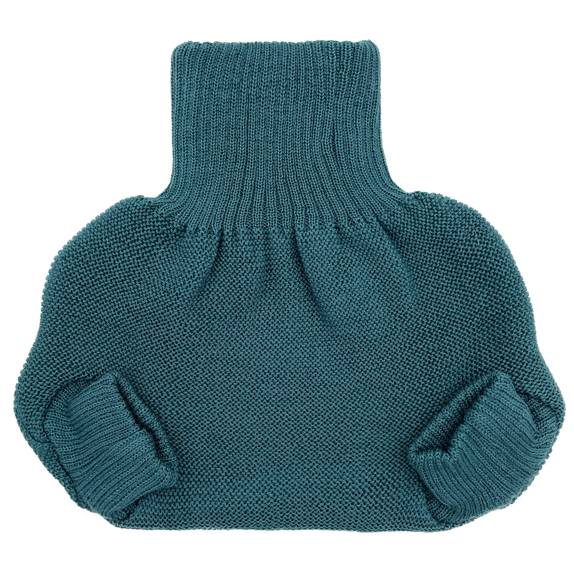 Organic Merino Wool Diaper Cover - Overnight Knit Diaper Cover for Fitted Cloth Diaper (EU86-92, Pacific)