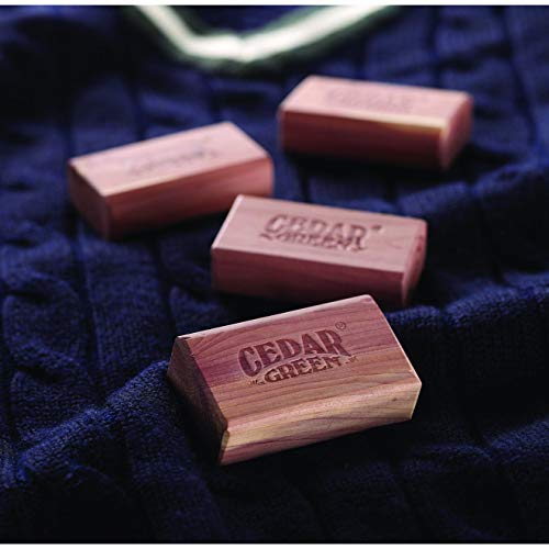 Aromatic Cedar Blocks 36 Pieces Green