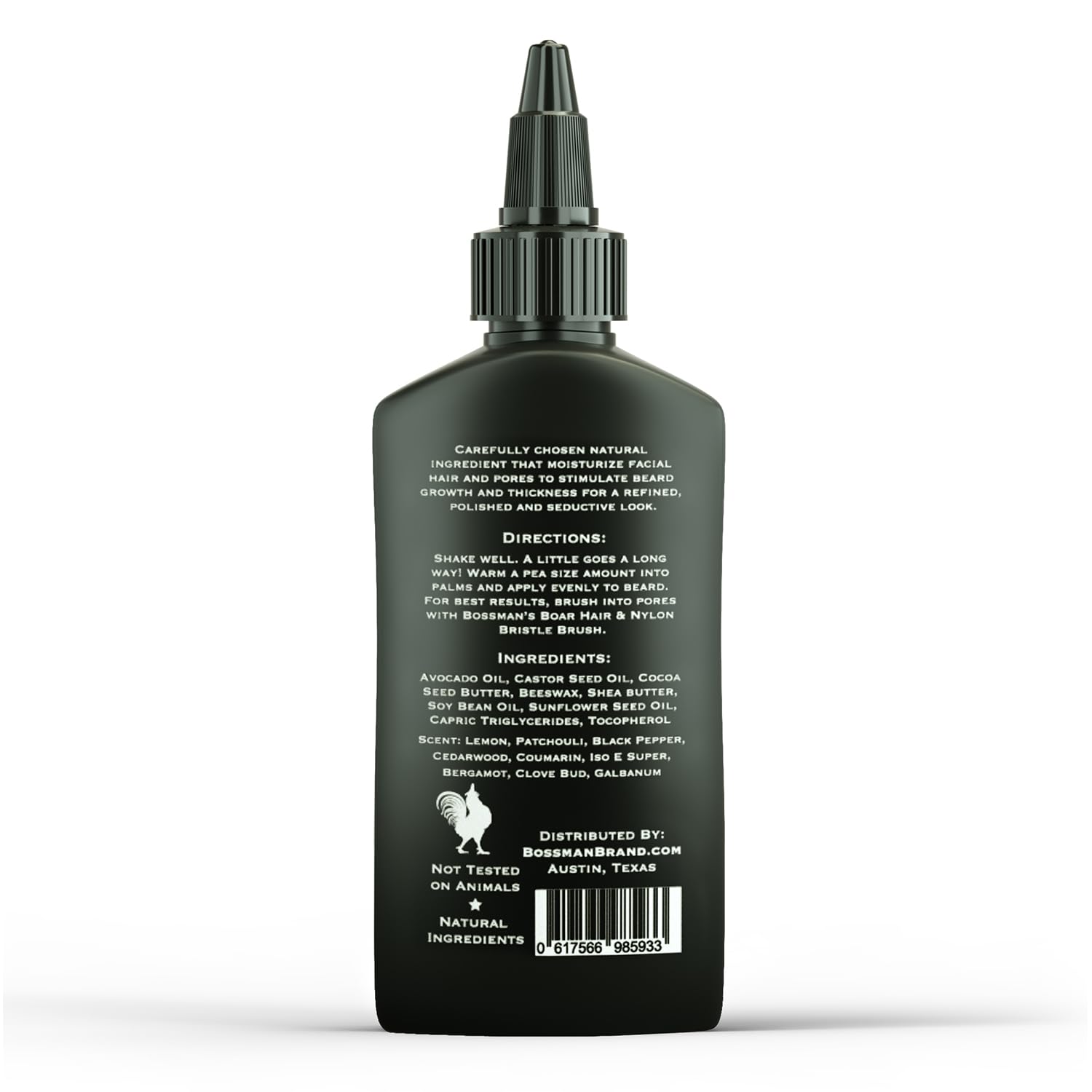 Bossman Jelly Beard Oil - Beard Growth Softener and Moisturizer Care - Larger 4oz, Bottle - 3 Pack Kit - Made in USA (Royal Oud Scent)