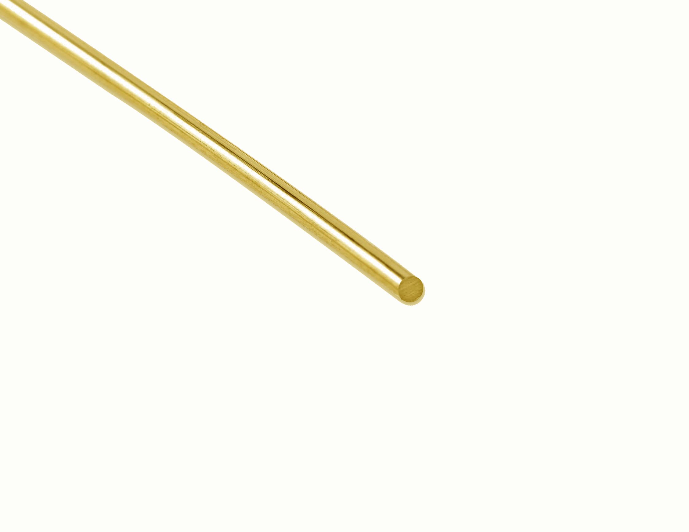 19 Gauge 14K Solid Yellow Gold Wire Half Hard Round 1 Foot by CRAFT WIRE