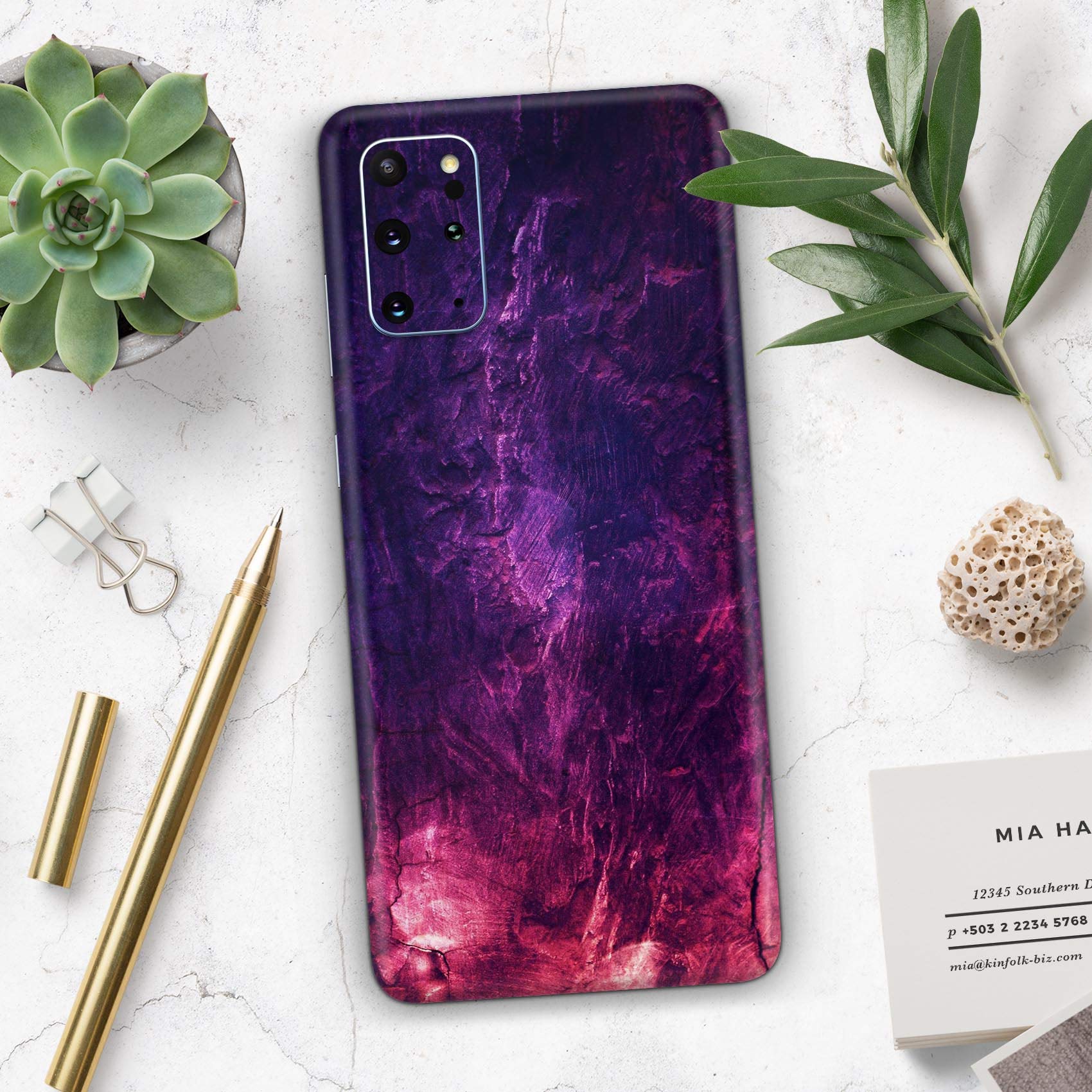 DesignSkinz Abstract Fire & Ice V1 Protective Vinyl Decal Wrap Skin Cover Compatible with The Samsung Galaxy S20 (Screen Trim & Back Glass Skin)