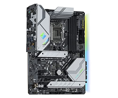 ASRock Z590 Steel Legend Compatible with Intel 10th and 11th Generation CPU (LGA1200) Z590 with Chipset
