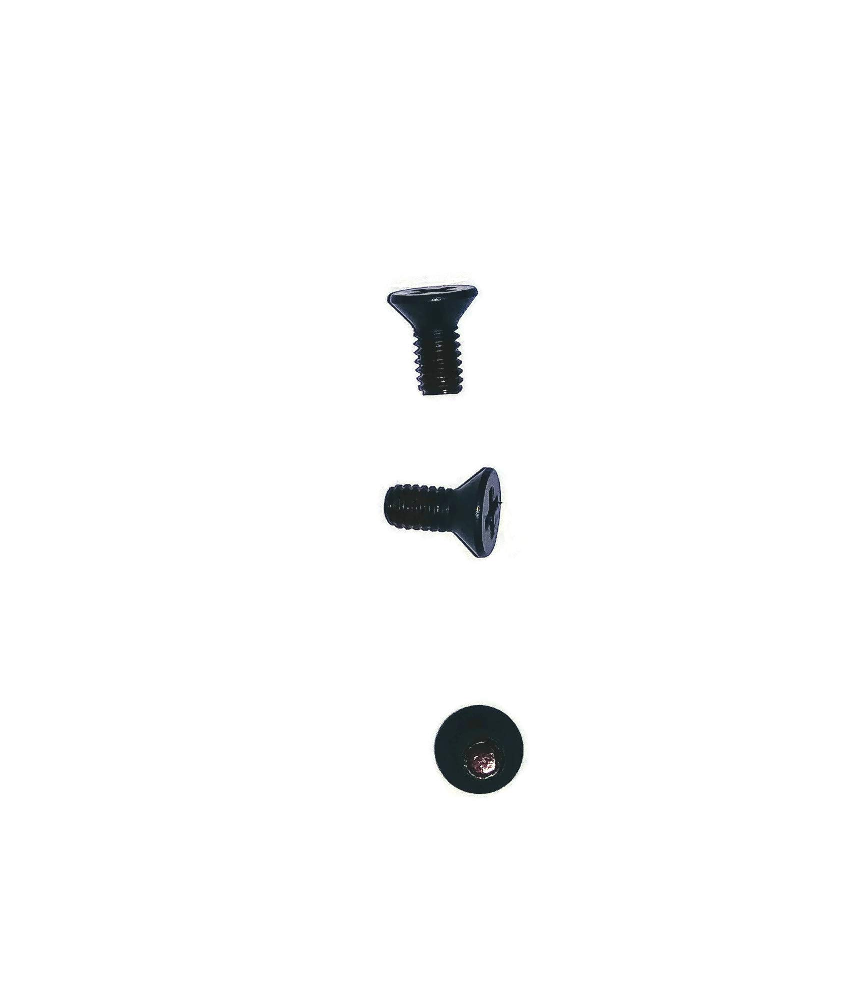 8-32 x 3/8 Inch Phillips Counter Sunk Machine Screw 100 Pack Black Oxide