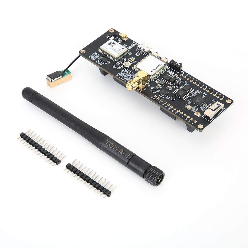 ASHATA ESP32 915Mhz WiFi GPS Module, TTGO T-Beam Development Board, 4MB Flash, Bluetooth, NEO-6M Global Positioning System