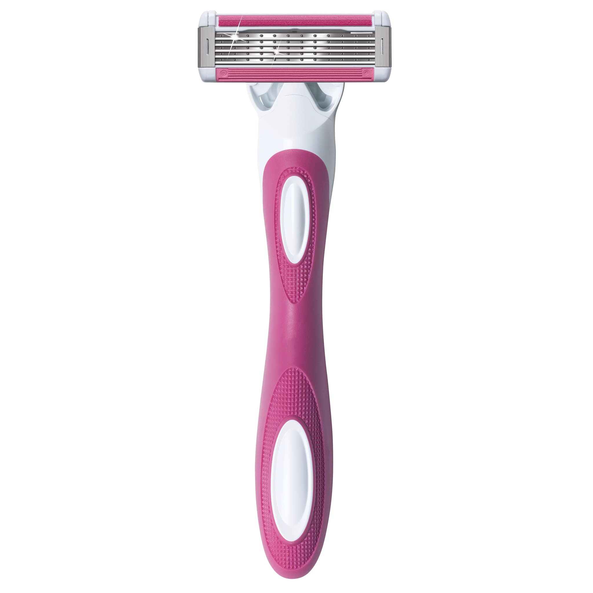 BIC Click 5 Soleil Women's Razor Refills with 5 Flexible Blades and Recyclable Box, Pink, 8 Count