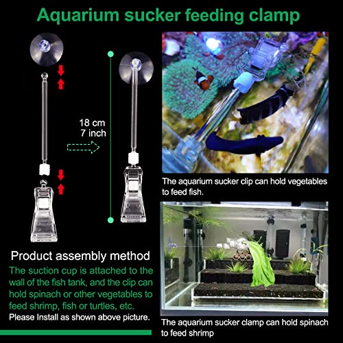 11.8 Inch Shrimp Feeding Tube with Shrimp Feeding Dish,Shrimp Feeding Bowl with Suction Cup,Feeding Tube Cleaning Brush,Aquarium Feeder with Bulb,Feeding Ring,Aquarium Sucker Feeding clamp,Fish net