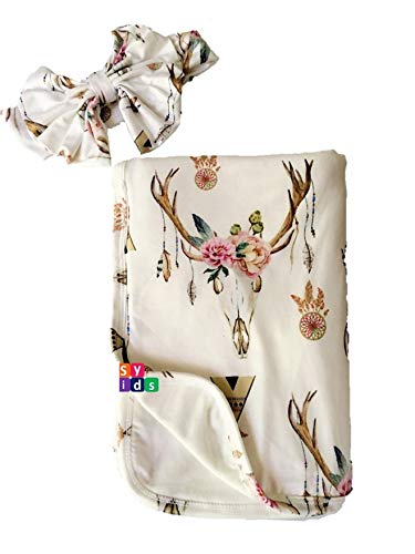 Rosy Kids Ultra Soft Breathable Double Layer Baby Receiving Blanket, Swaddle Blanket for Baby Girl and Baby Boy, Color21JY02