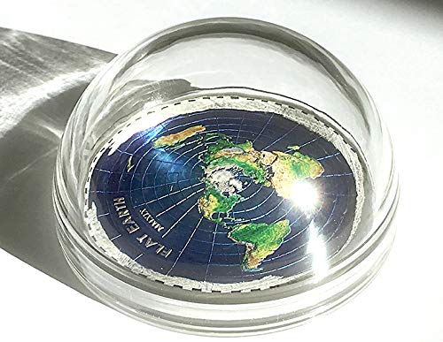 2019 DE Great Conspiracies PowerCoin Flat Earth 2 Oz Silver Coin 10$ Palau 2019 Proof