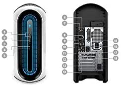AimCare NewDell_Alien.Ware Aurora R11, Gaming Desktop Tower PC, Intel Core i7-10700F Processor, RTX 3060 Ti Graphics, 32GB RAM, 256GB SSD + 2TB SSHD, Bluetooth, WiFi 6, Windows 10, 1-Week Support