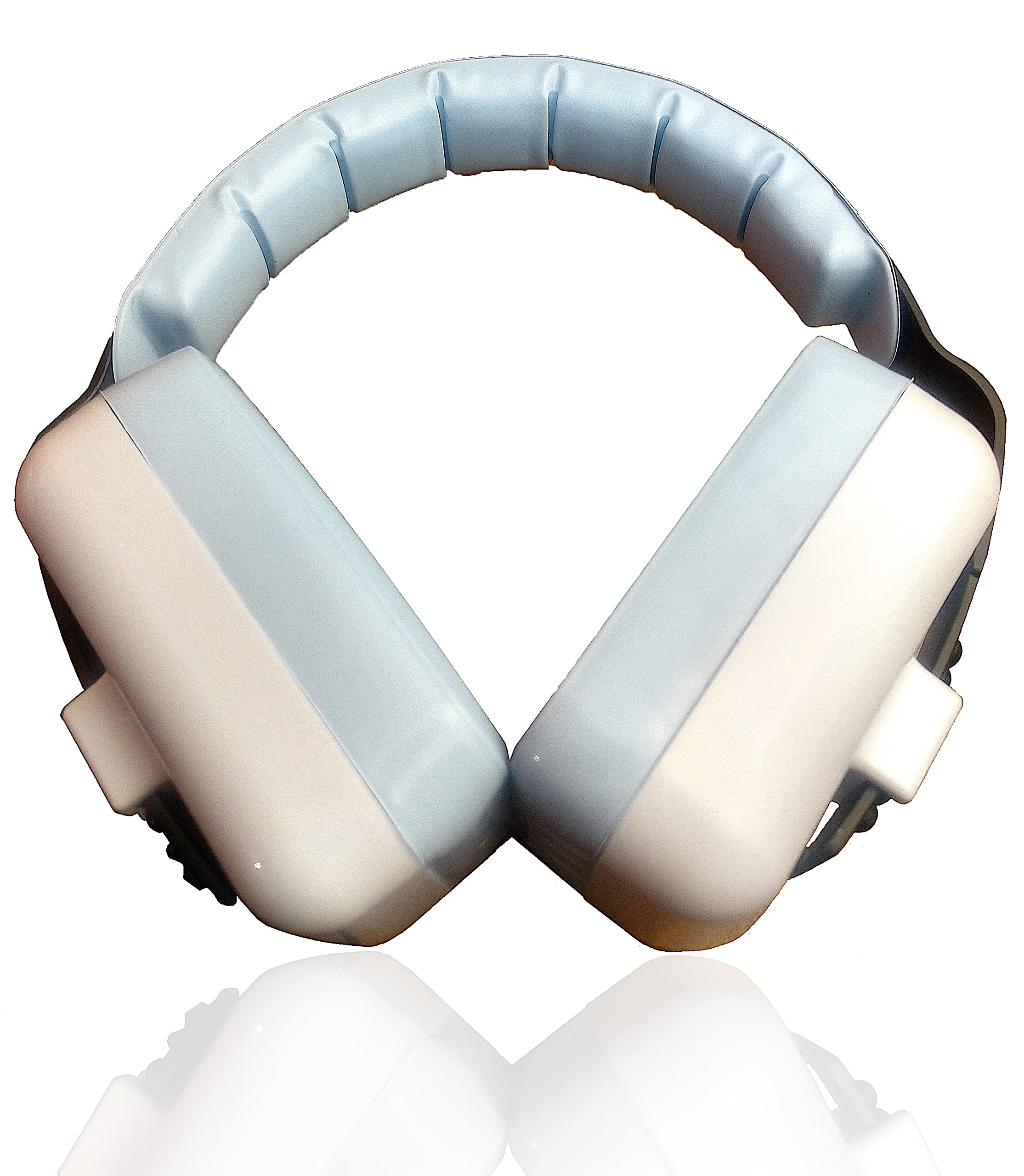 DECIBEL DEFENSE Junior Kids Ear Protection 28dB NRR Noise Reduction Hearing Protection Earmuffs for Infants Babies & Toddlers, Blue, Regular