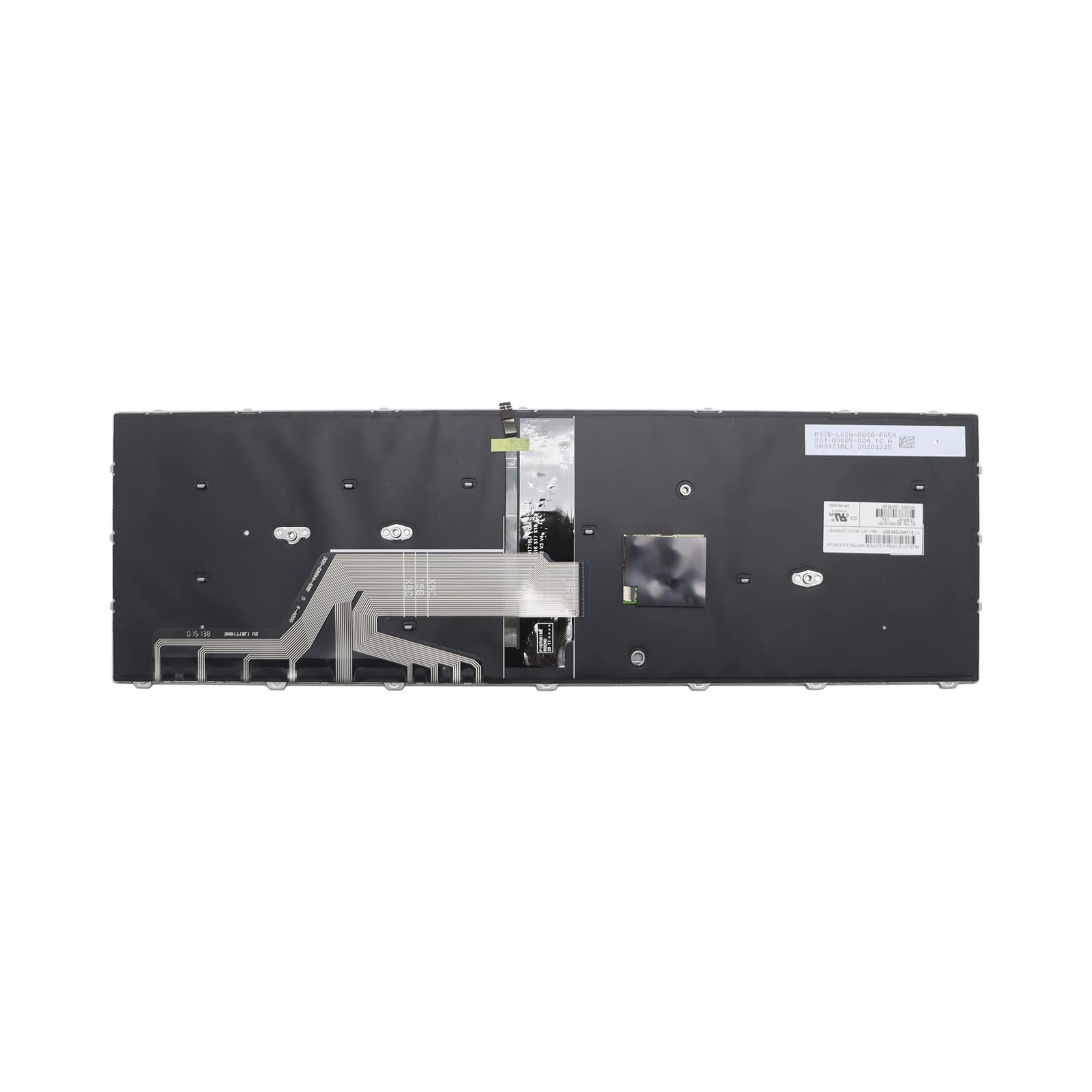 New Backlit Laptop Keyboard Replacement for HP ProBook 650 G4 655 G4 650 G5 655 G5 with pointer Silver frame US L09595-001 L09593-001 603780134101 6037B0134201.