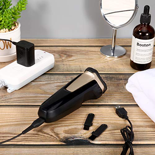 Honoson Head Shaver Power Cord Replacement Electric Shaver Charger Razor Cord USB Cable Charging Data Line and 5 Pieces Cleaning Brush Clipper Compatible and Reliable