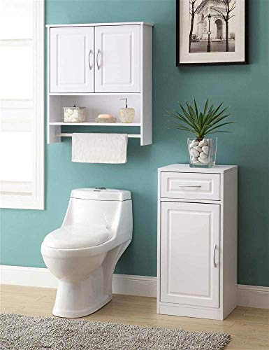 4D Concepts Bathroom 2 Door Wall Cabinet, White