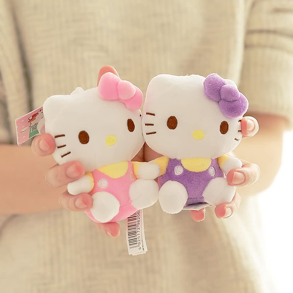 AmBealla Cartoon Keychain Pendant Doll cute Classic Plush Doll Cute Accessories Key Ring Pendant (Pink)