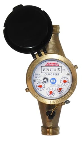 3/4” Water Meter: Lead Free Brass, NSF Certified, Multi-Jet, Gallons (Horizontal Installation)
