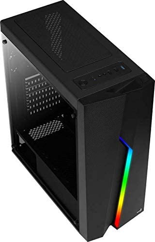 AeroCool Bolt-G-BK Tempered Glass RGB Mid Tower