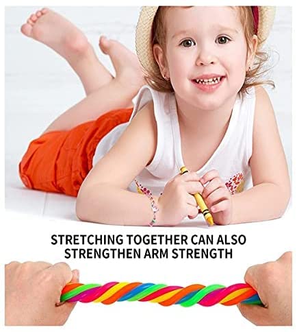 Abitor 30 Packs Monkey Noodles Stretch String Stress Relief Physical Exercise Size: 20 cm / 8inches Long Extend to More Than 9 feet