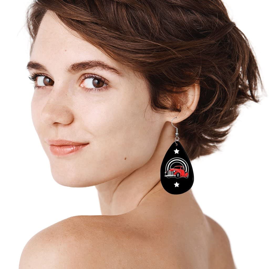 1954 Chevy Truck Earrings - Car Design Earrings - Printed Earrings