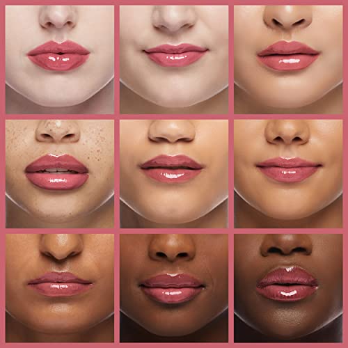Maybelline Lifter Gloss, Hydrating Lip Gloss with Hyaluronic Acid, High Shine for Plumper Looking Lips, Ruby, Berry Neutral, 0.18 Ounce
