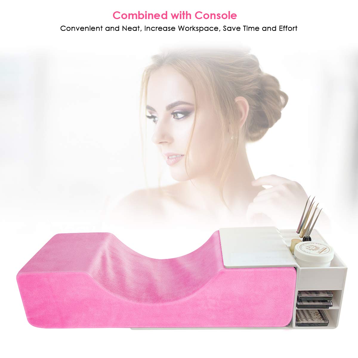 Fealay U-shape Neck Support Beauty Salon Pillow Eyelash Extension Pillow for Eyelash Extension