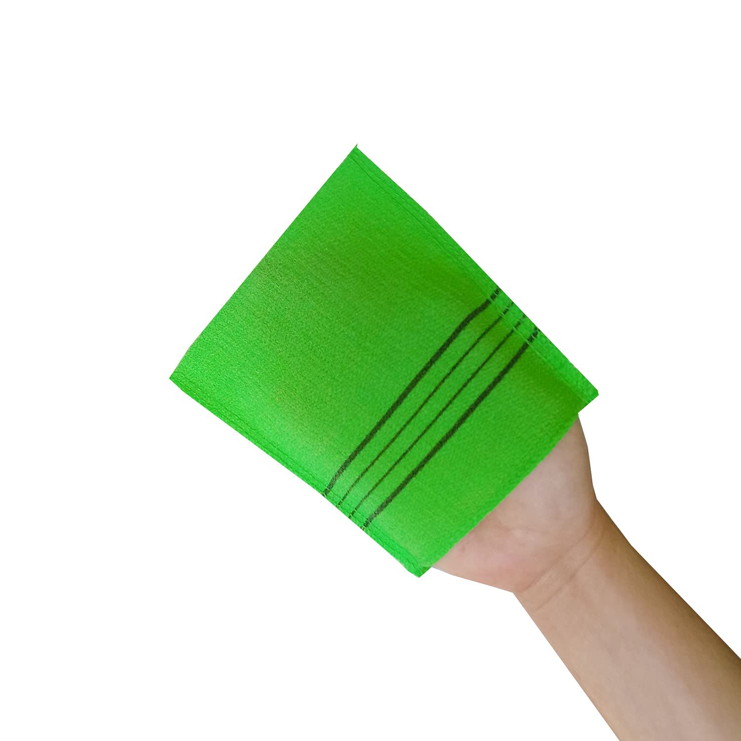 Korean Asian Exfoliating Bath Washcloth Mitt for Remove Dead Skin.Exfoliating Body Scrubber.Exfoliating Gloves for Body Scrub (Green2 Red2)