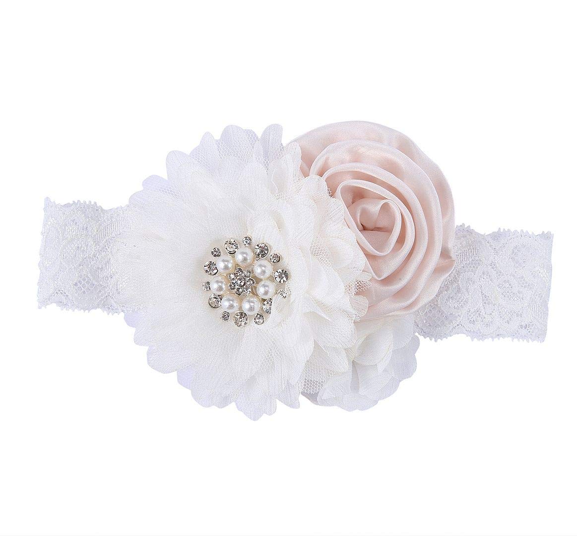 Bow Dream Baby Flower Girl Dresses Lace Bowknot Wedding Pageant Formal Tutu Gown Blush Pink 0-3 Months