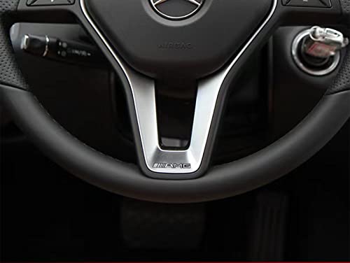 2pcs for Benz AMG Steering Wheel Emblem Decal Sticker Badge Decoration Logo for Mercedes-Benz Accessories(AM)