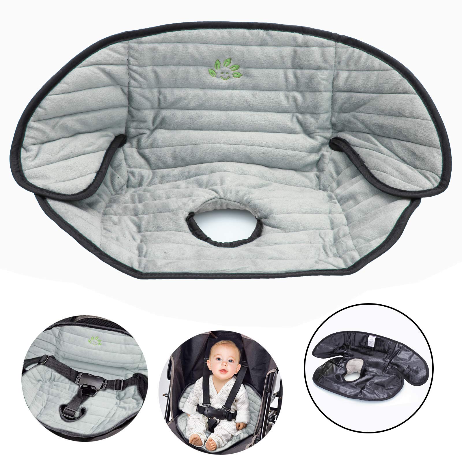Piddle Pad Car Seat Protector - Stroller Potty Pad, Waterproof Liners for Potty Training, Baby Car Seat Cover (Gray 2pcs)