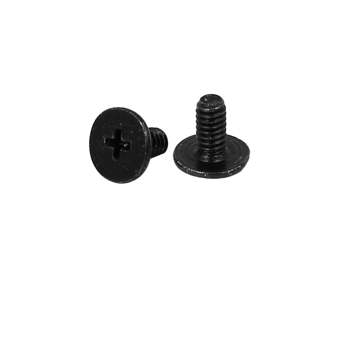 Aexit CM2x4mm Black Cleaning & Repair Zinc Plated Flat Head Phillips Laptop Computer PC Computer Screws Screw 200pcs