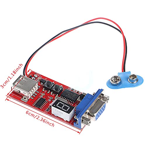 DC 9V VGA Signal Generator LCD Tester 15 Signals Output USB Battery Dual Power Supply LCD Screen Test Module