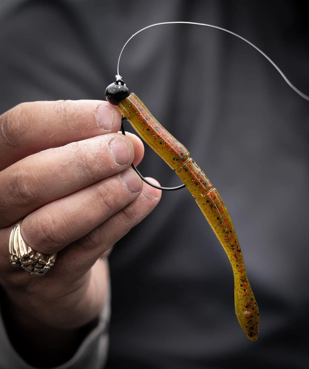 13 FISHING - Bubble Butt - Worm - 6" - 7/12oz - Blueberry Yum Yum - 6 Baits Per Pack - TW6-35
