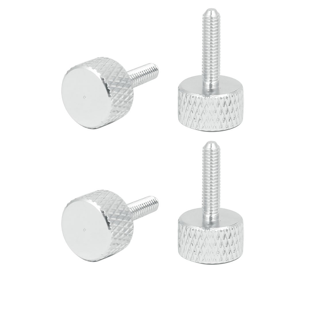 Aexit Computer PC Cleaning & Repair Graphics Card Knurled Head Thumb Screws Silver Tone Computer Screws M3x12mm 4pcs