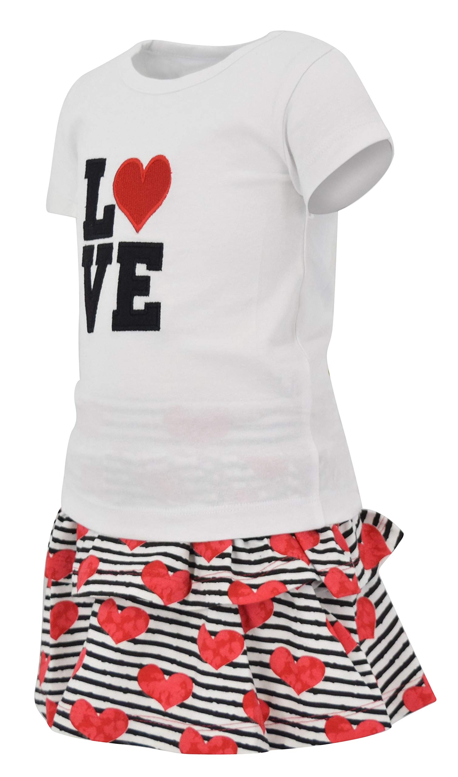 Unique Baby Girls LOVE Embroidery Valentine's Day Outfit (10)