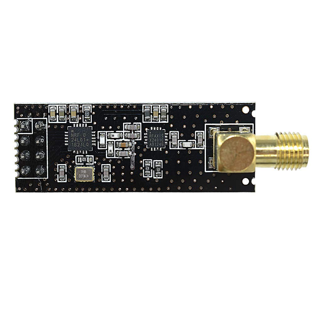 Aideepen 3PCS NRF24L01+PA+LNA Module with SMA 2.4 GHz 1100m+3PCS NRF24L01 8 Pin Socket Breakout Adapters Compatible