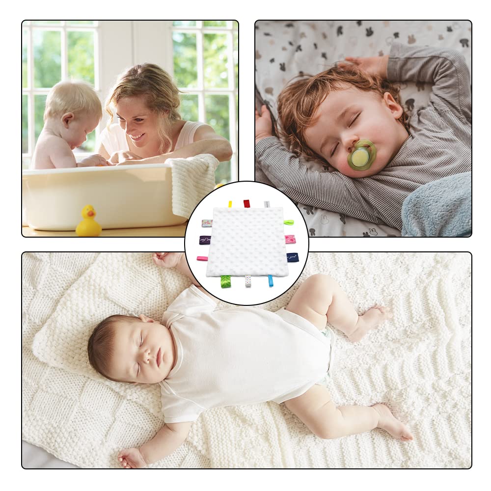 2 Pcs Security Baby Blankets Soft Soothing Towels Comfortable Infant Snuggle Blankets for Children Toddler