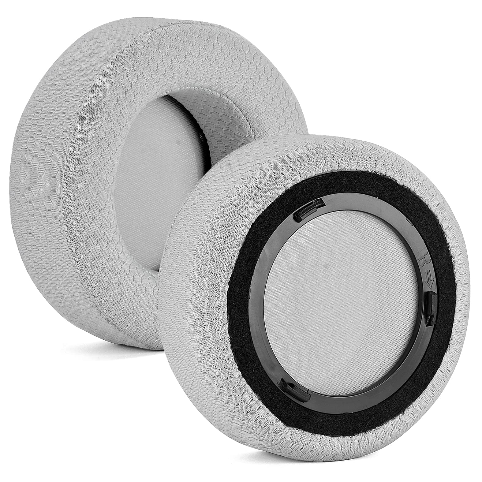 Upgrade VirtuosoXT Gray Thicker Earpads - Ear Cushion Compatible with Corsair Virtuoso RGB Wireless SE/Virtuoso XT Gaming Headset, Breathable, High-Density Noise Cancelling Foam, Added Thickness