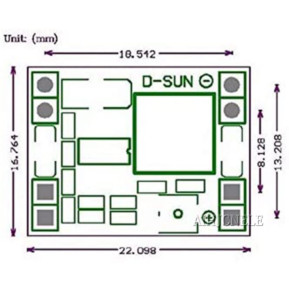 AIHJCNELE 5pcs MP1584 MP1584EN 3A Mini DC-DC Buck Converter 4.5V~28V to 0.8V~20V Adjustable Step Down Power Module Better Than LM2596 with Crocodile Clips Cable for Arduino Raspberry Pi