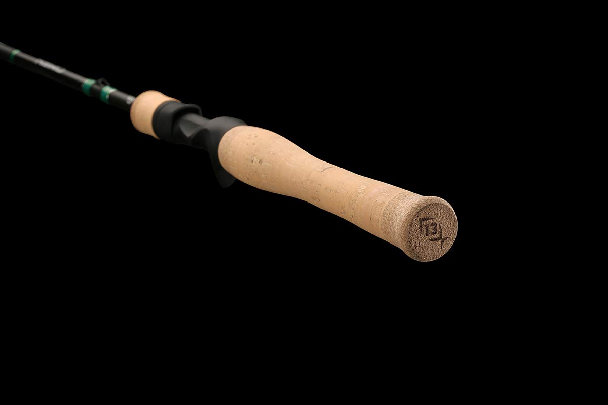 13 FISHING - Omen Green - 6'8" ML Casting Rod - Full Grip (with Palm Swell) - OG2C68ML-FG