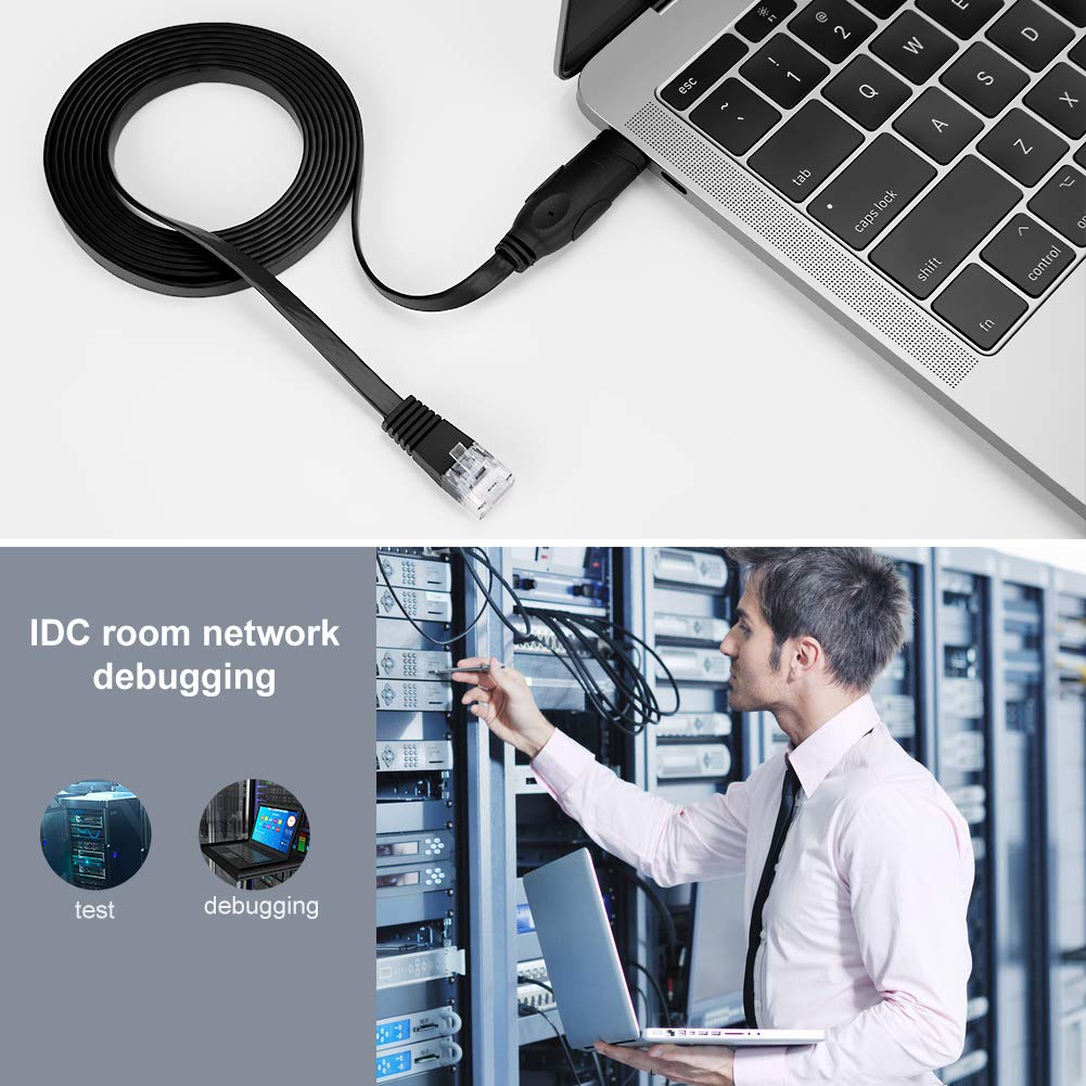 CableCreation USB C to RJ45 Console Cable 6 Feet USB Serial Adapter Compatible with Router, Cisco, NETGEAR, Windows, macOS, Linux, Black
