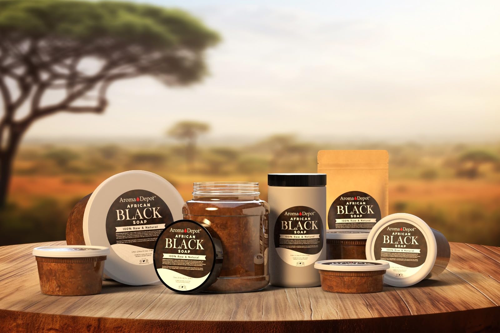 African Black Soap Paste 8 oz 100% Natural Raw soap for Acne, Eczema, Psoriasis, and Dry Skin Scar Removal Face And Body Wash. Handmade imported from Ghana
