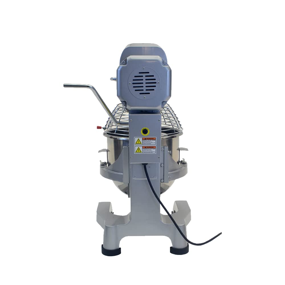 Atosa USA, Inc. PPM-20 Commercial 20 Quart Planetary Mixer #12, Floor Model, Gear Driven, 3 Speed Controls, 30-Min Timer, Electric 115V