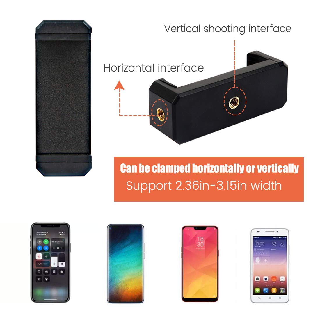 Ajustable Tripod with Cellphone Holder, Overhead Phone Mount, Table Top Teaching Online Stand for Live Streaming and Online Video and Food Crafting Demo Drawing Sketching Recording