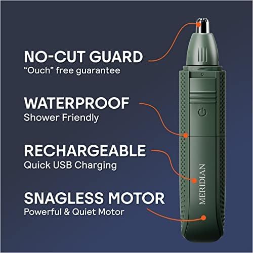 MERIDIAN Nose Nose/Ear Hair Trimmer for Men - Sage