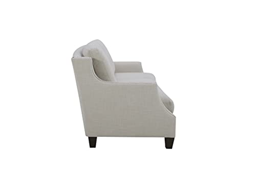 Amazon Brand β Stone & Beam Hina Classic Sofa Couch with Nailhead Trim, 87"W, Cream