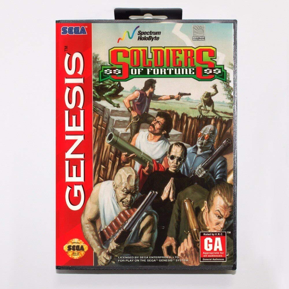 Aditi Soldiers of Fortune Game Cartridge 16 bit MD Game Card With Retail Box For Sega Mega Drive For Genesis