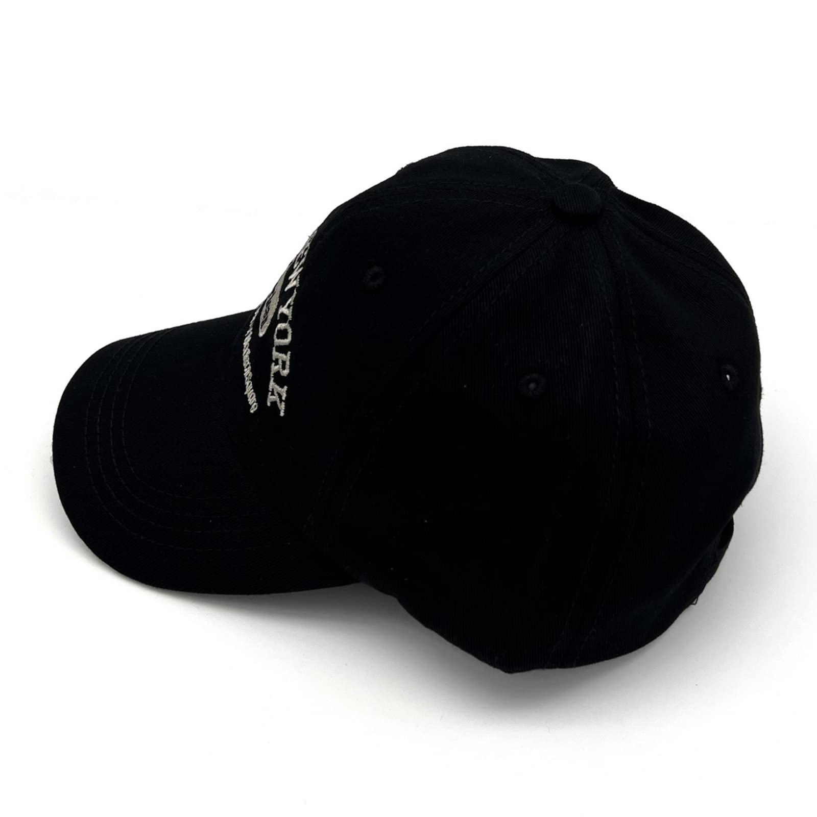 1989 New York Cotton Baseball Cap, Classic Vintage Washed Dad Hat Adjustable Snapback Summer Hats for Men Women Teens Kids Black