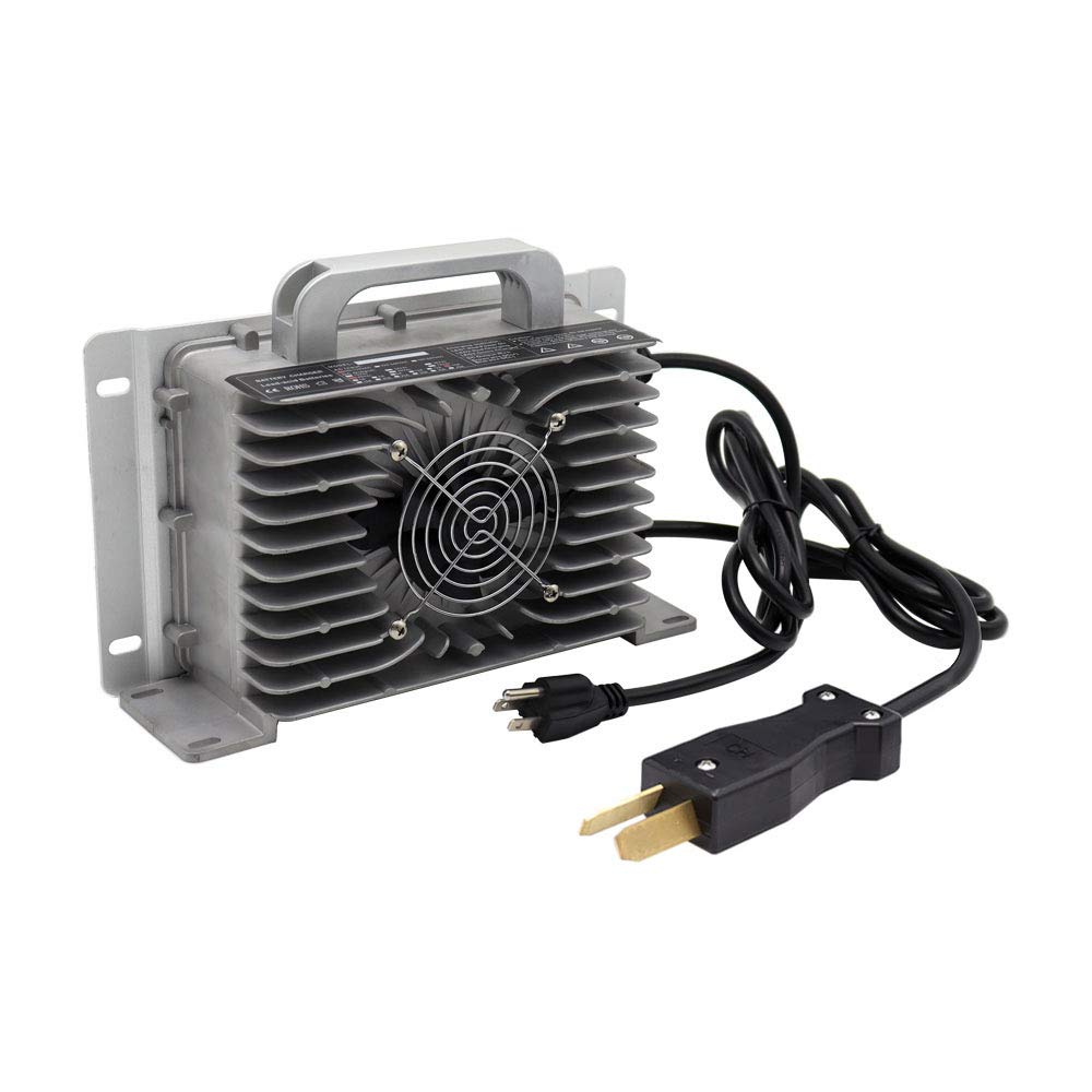 36V 18A Golf Cart Battery Charger for 36 Volt Club Car/Yamaha with Crowsfoot Style Connector Crows Foot Plug Waterproof IP68