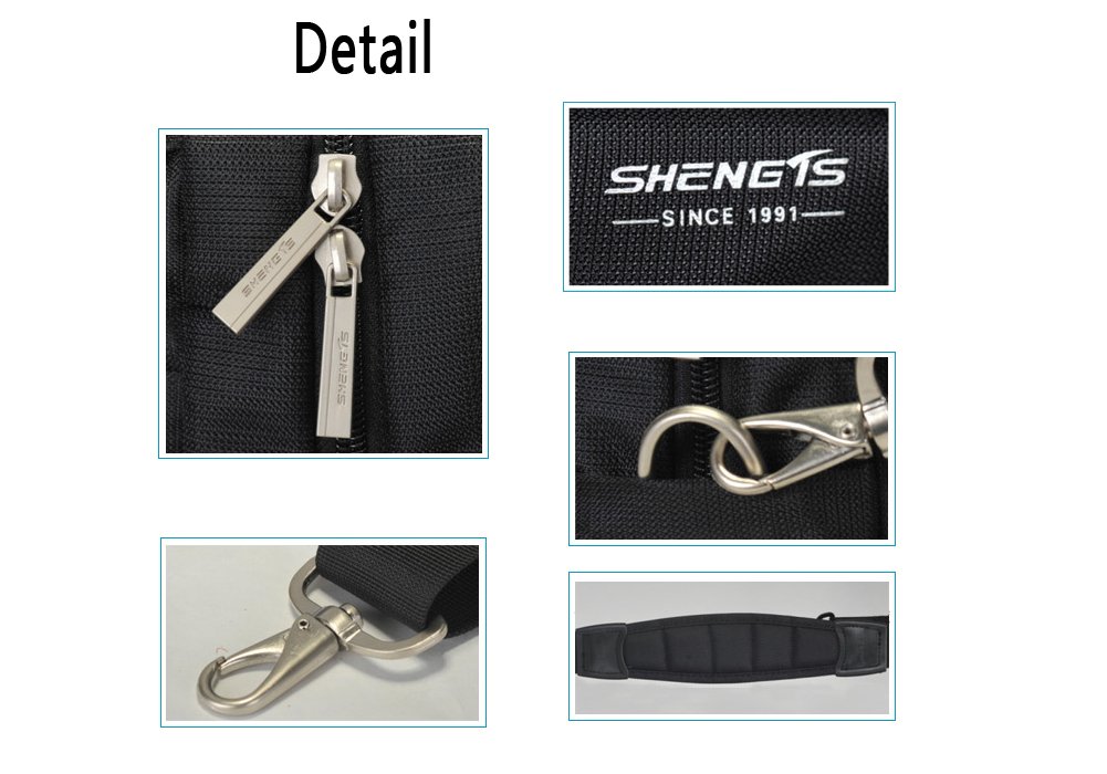 18 Inch Laptop Bag Briefcase Case fits up to 18.4 Inches Notebook Computer Waterproof Shockproof for Men Black